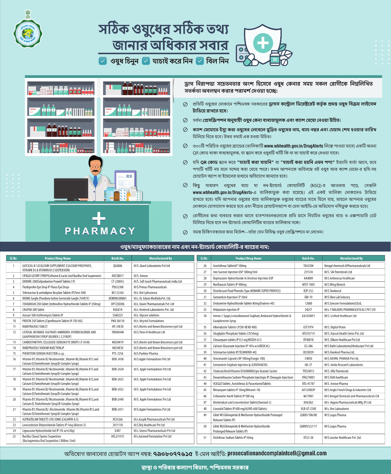 Drug Safety Awareness Press AD 2025-Phase -II,Health & Family Welfare ...